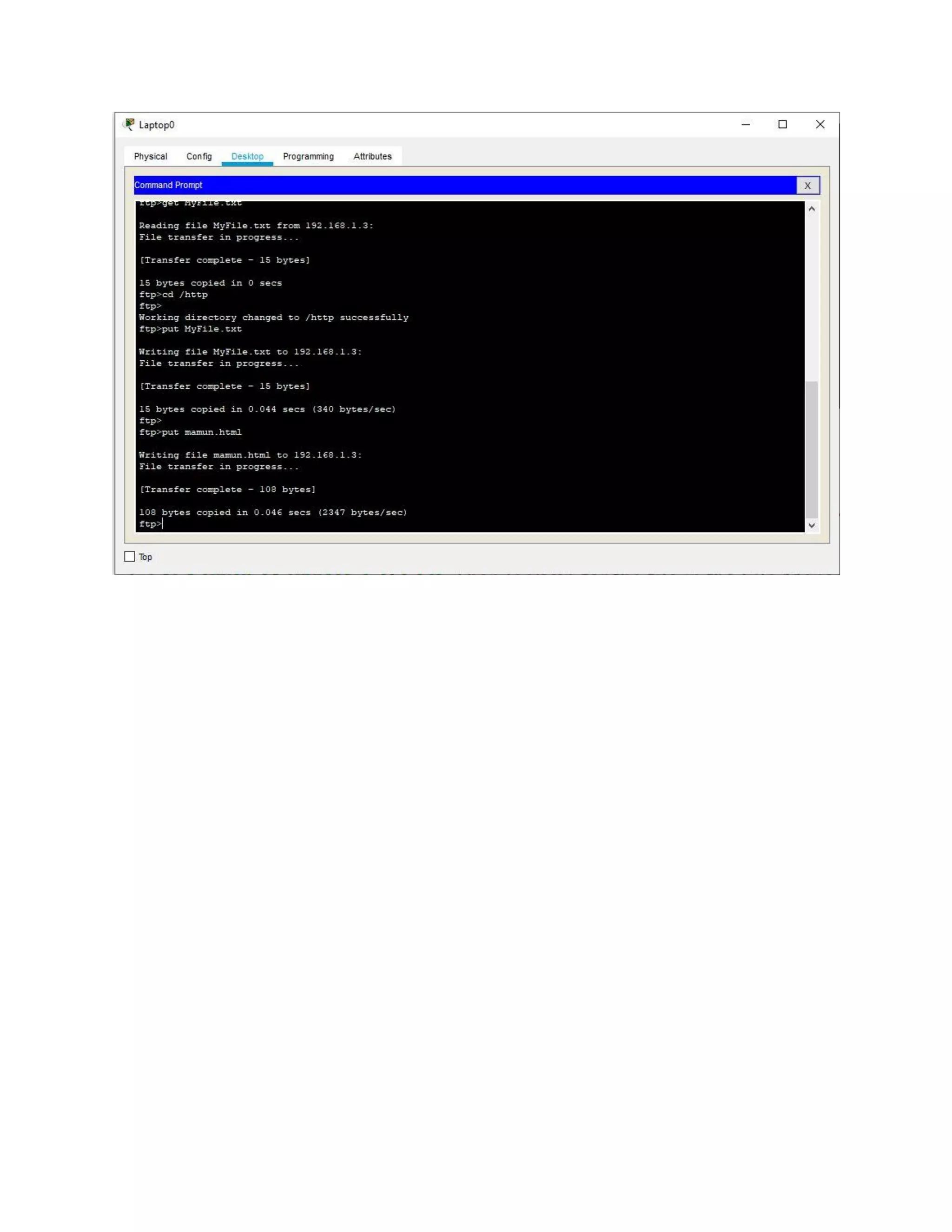 Ftp Server Configuration On Cisco Packet Tracer Pdf