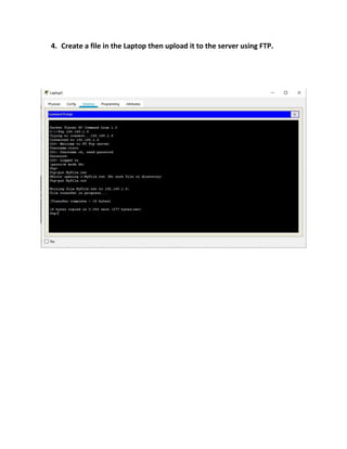 Ftp server configuration on cisco packet tracer | PDF