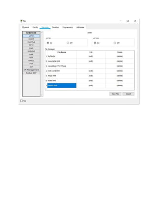 Ftp server configuration on cisco packet tracer | PDF