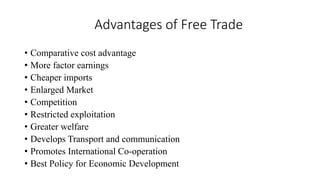 FREE TRADE AND PROTECTION | PPTX