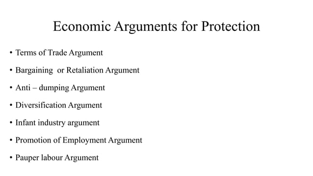 FREE TRADE AND PROTECTION | PPTX