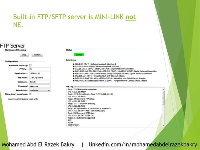 FTP Conflict troubleshooting & MINI-LINK TN FTP | PDF
