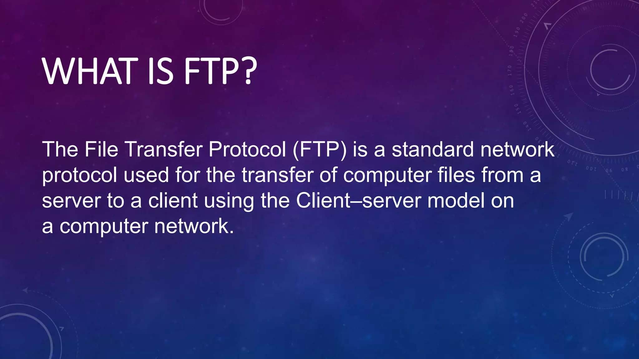 File Transfer Protocol(FTP) | PPTX