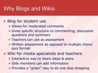 FTR Blogs and Wikis | PPT