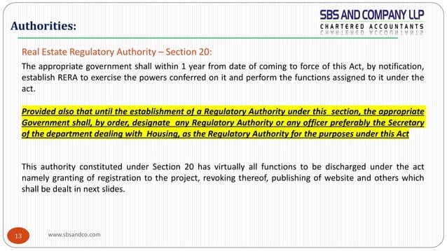 Overview of Real Estate (Regulation & Development) Act | PDF