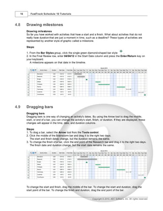 FastTrack Schedule 10 Tutorials | PDF