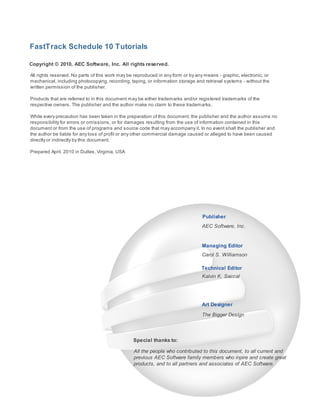 FastTrack Schedule 10 Tutorials | PDF