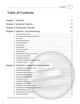 FastTrack Schedule 10 Tutorials | PDF