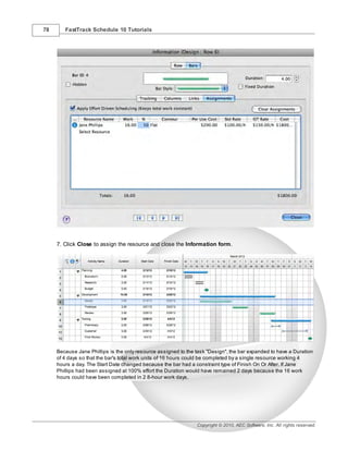 FastTrack Schedule 10 Tutorials | PDF