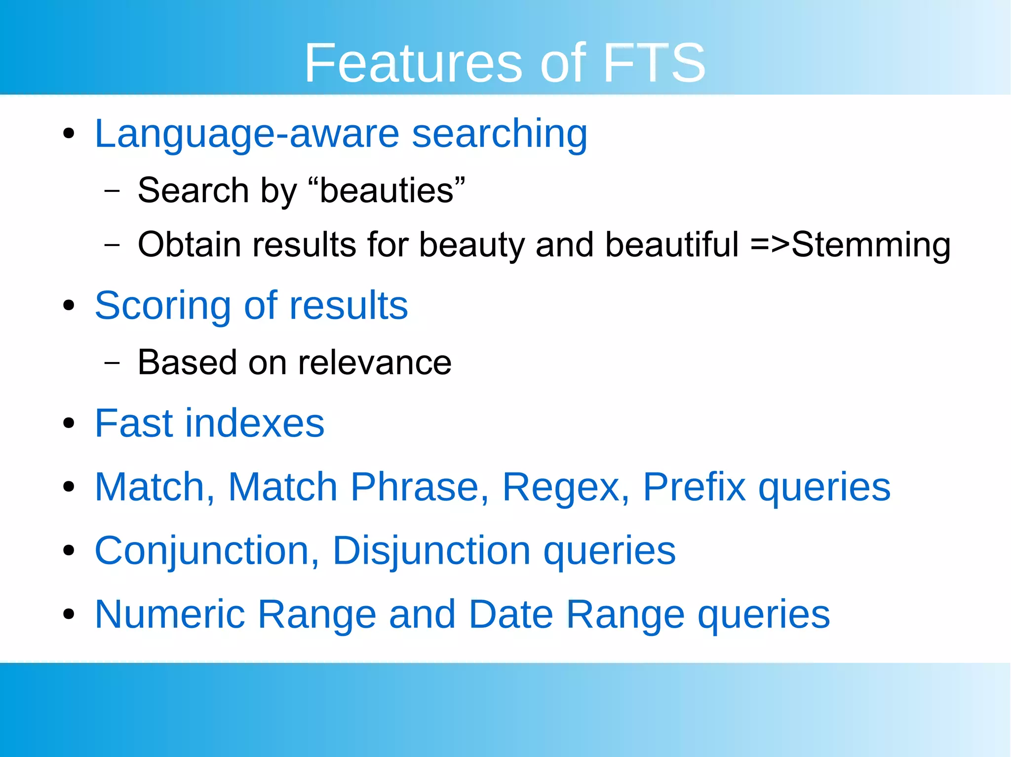 Full Text Search in Couchbase | PPT