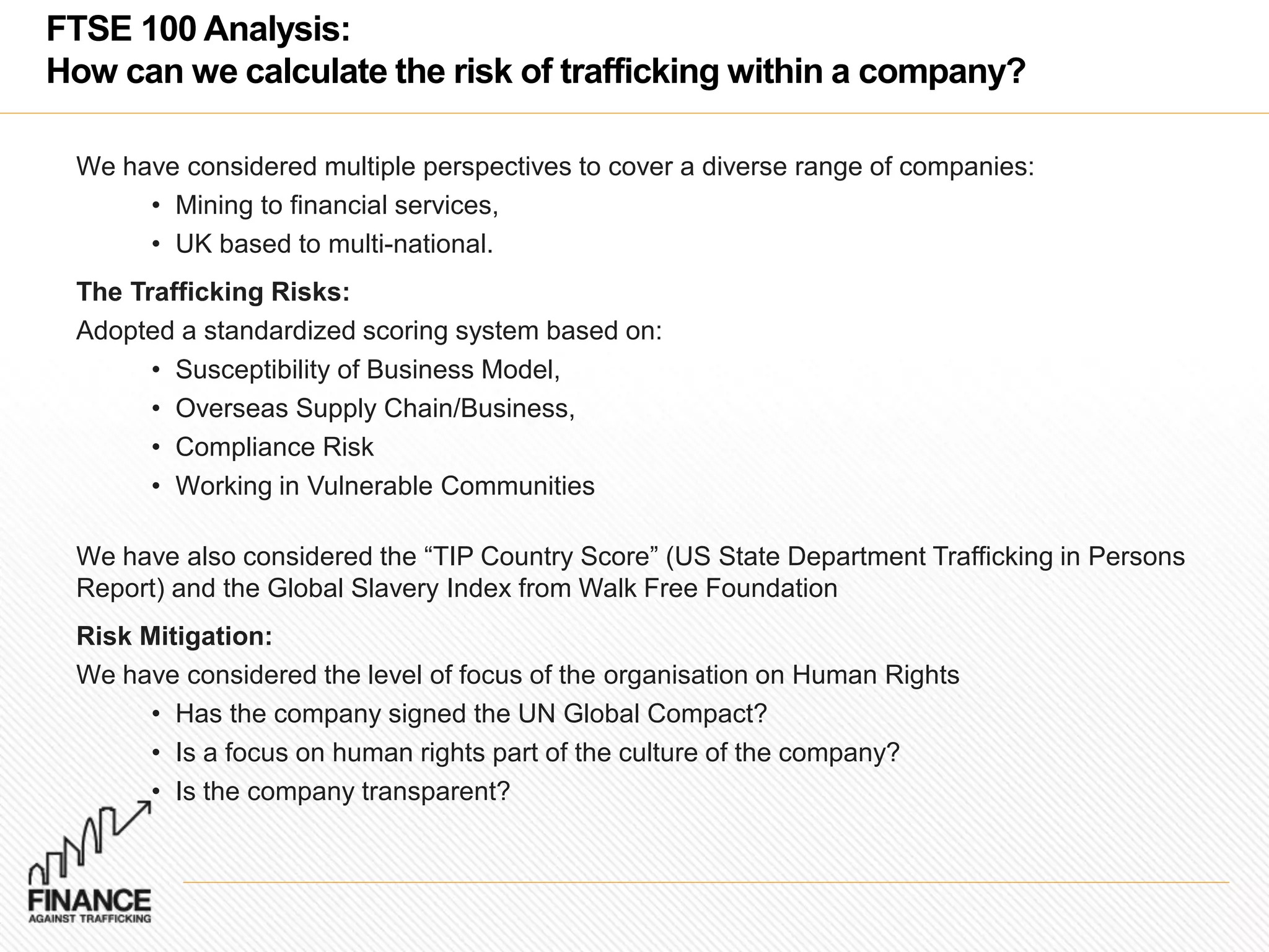 FTSE 100 presentation FAT conference 2014 | PPTX