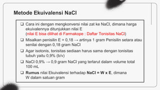 usahid formulasi teknologi sediaan steril | PDF