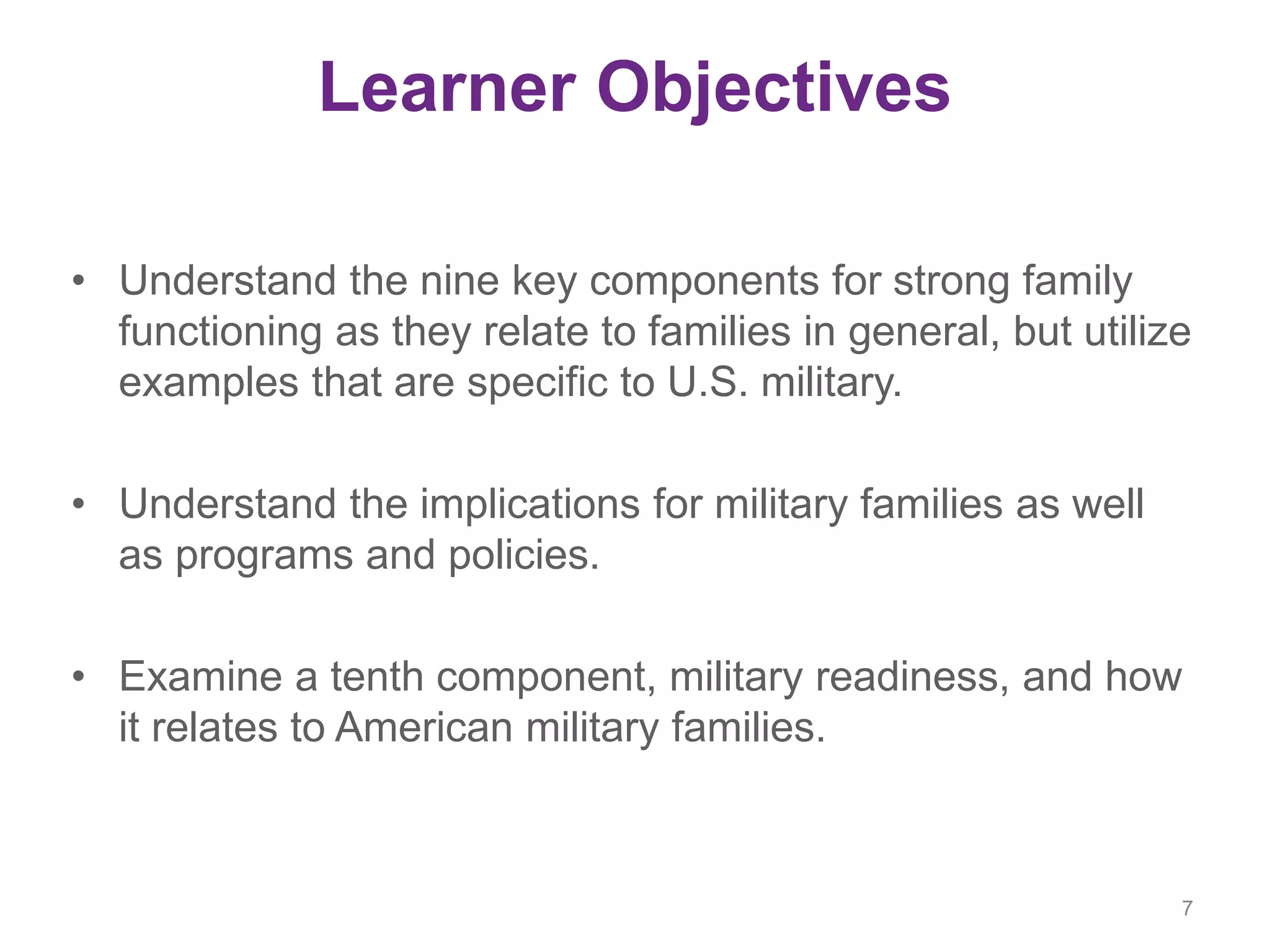 Discovering the Components of Strong Family Functioning | PDF