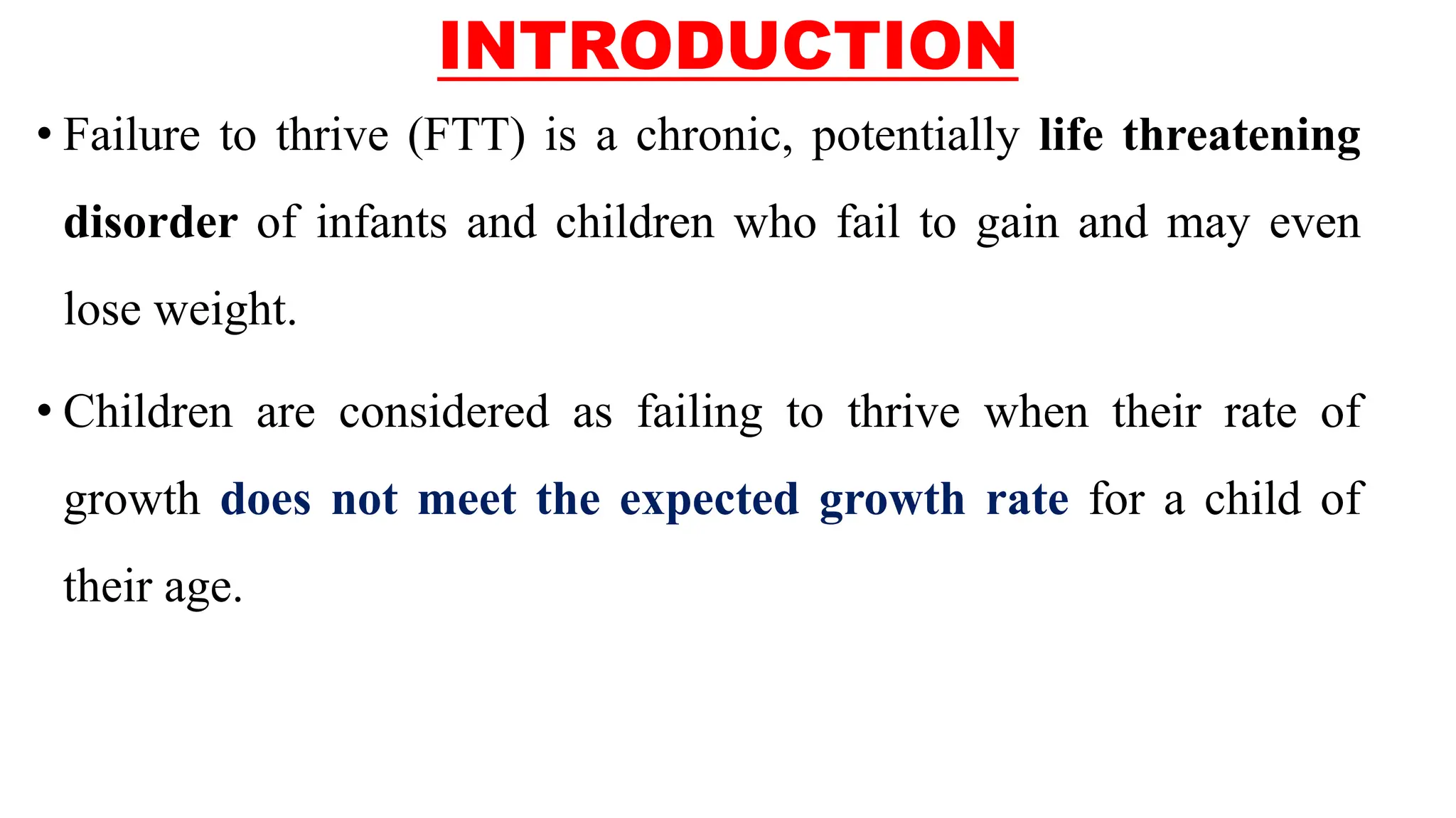 Failure to thrive | PPTX