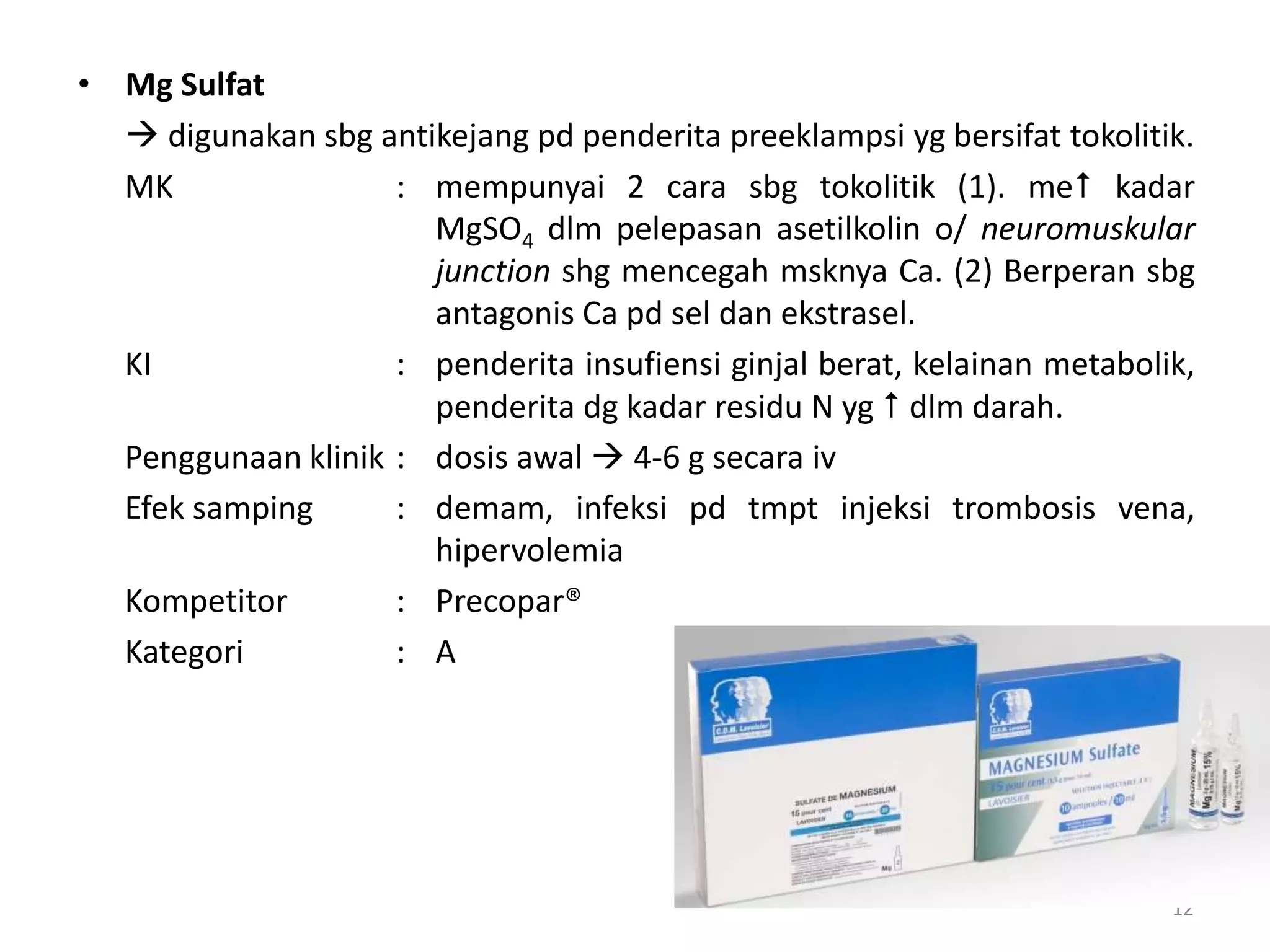 farmakoterapi hiperkontraksi uterus | PPTX