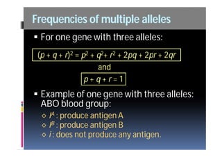 Genetic Equilibrium Example