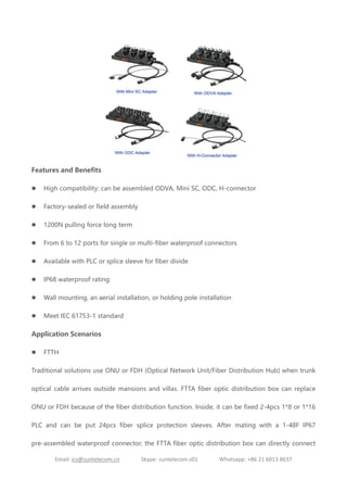 FTTA Fiber Optic Distribution Box Ideal Solution for 5G Network ...
