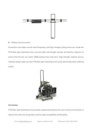 FTTA Fiber Optic Distribution Box Ideal Solution for 5G Network ...
