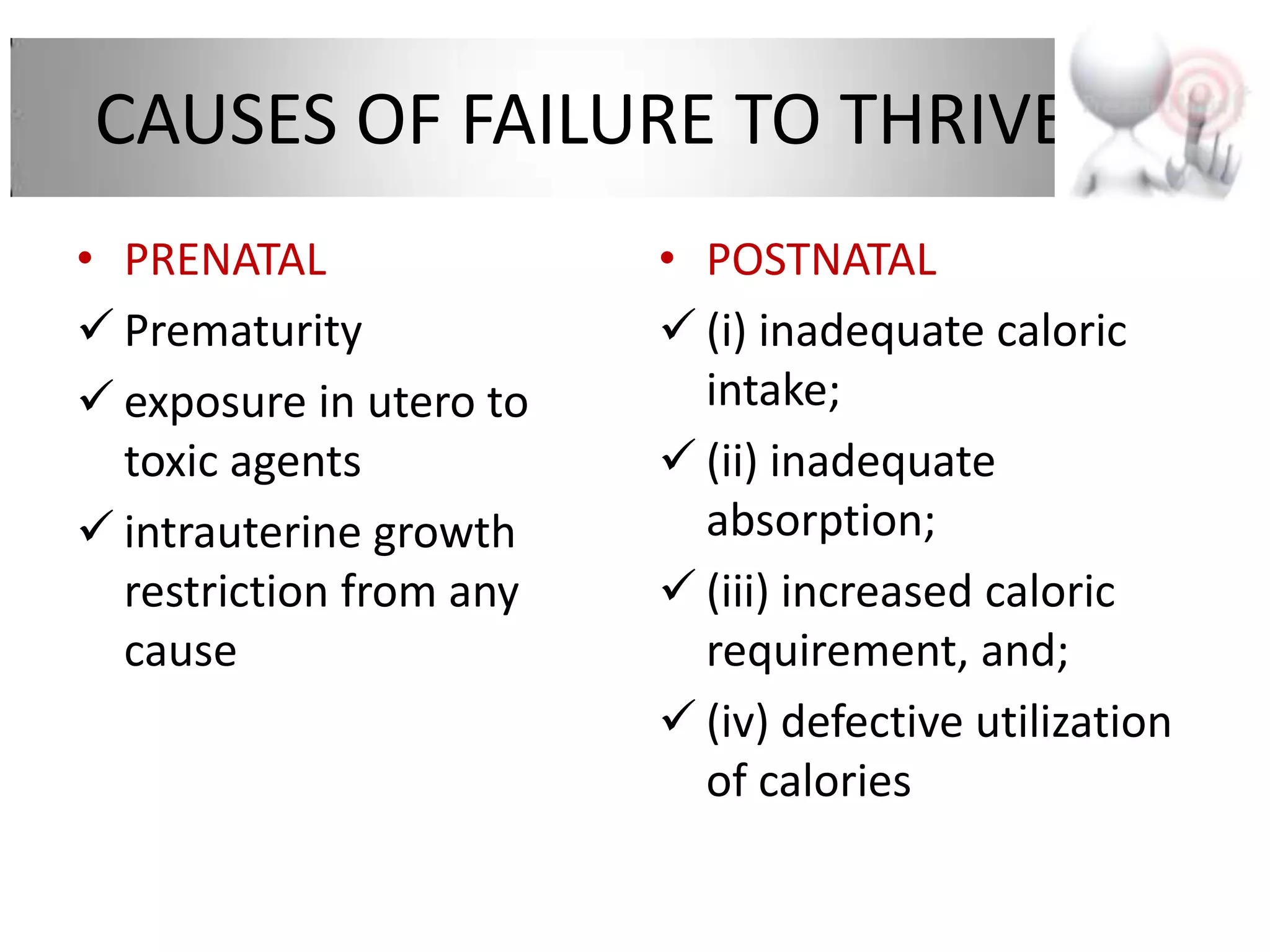 Approach to a child with failure to thrive | PPTX