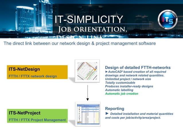 FTTH planning software for FTTH / FTTX projects | PPT | Computer ...