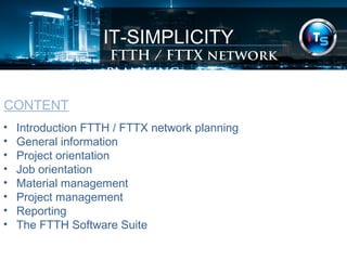 FTTH planning software for FTTH / FTTX projects | PPT