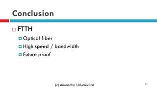 FTTH Basics | PDF | Computer Networking | Computing