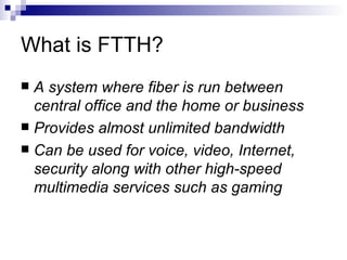 Ftth Council Report Sept 05 | PPT