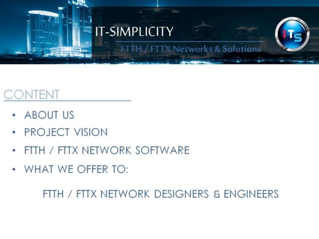 Fibre optic FTTH FTTX network design, engineering and planning ...