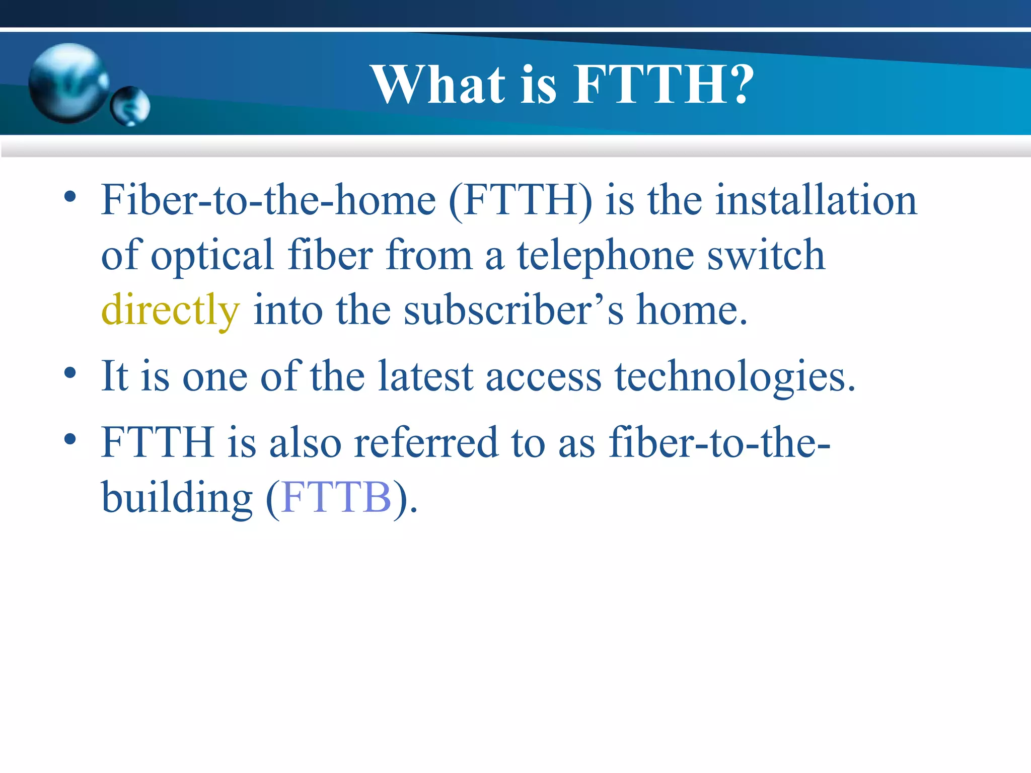 FTTH | PPT