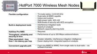 Firetide Wireless Mesh Nodes for Transportation | PPT