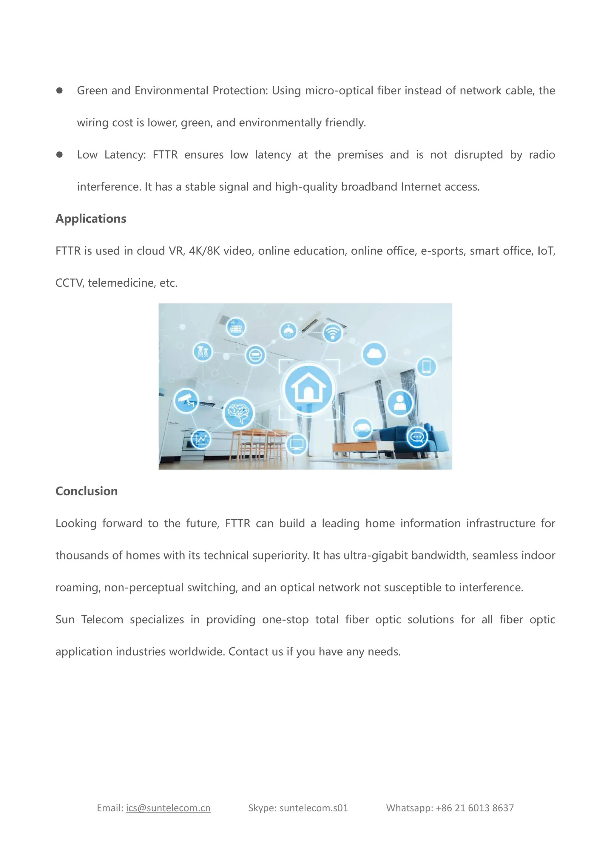 FTTR Network The Ultimate Solution for Home Gigabit WiFi 6 Technology | PDF