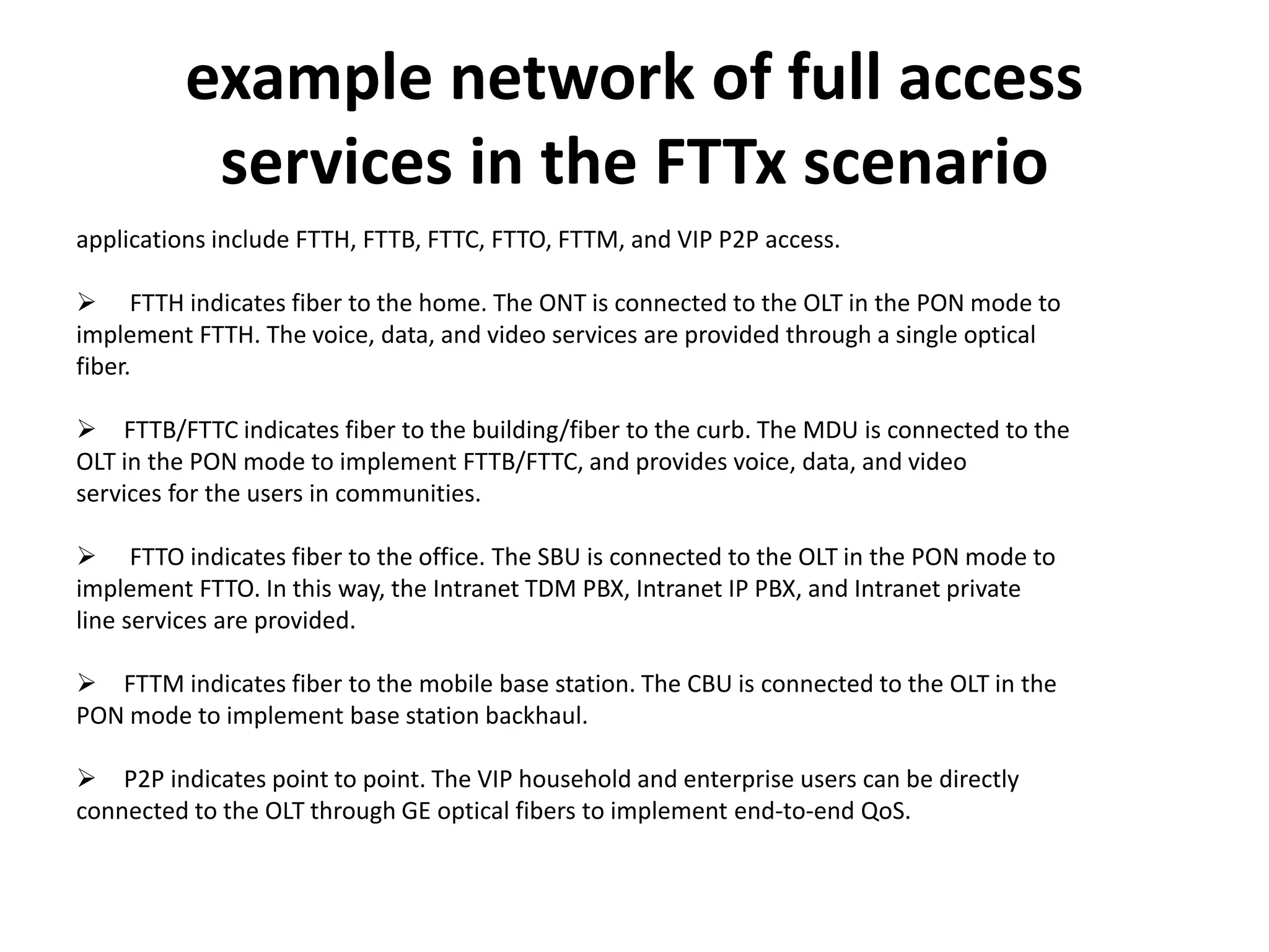 Fttx arcitectures | PPTX