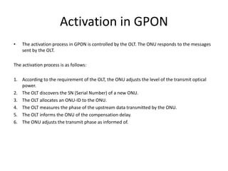 Fttx arcitectures | PPTX