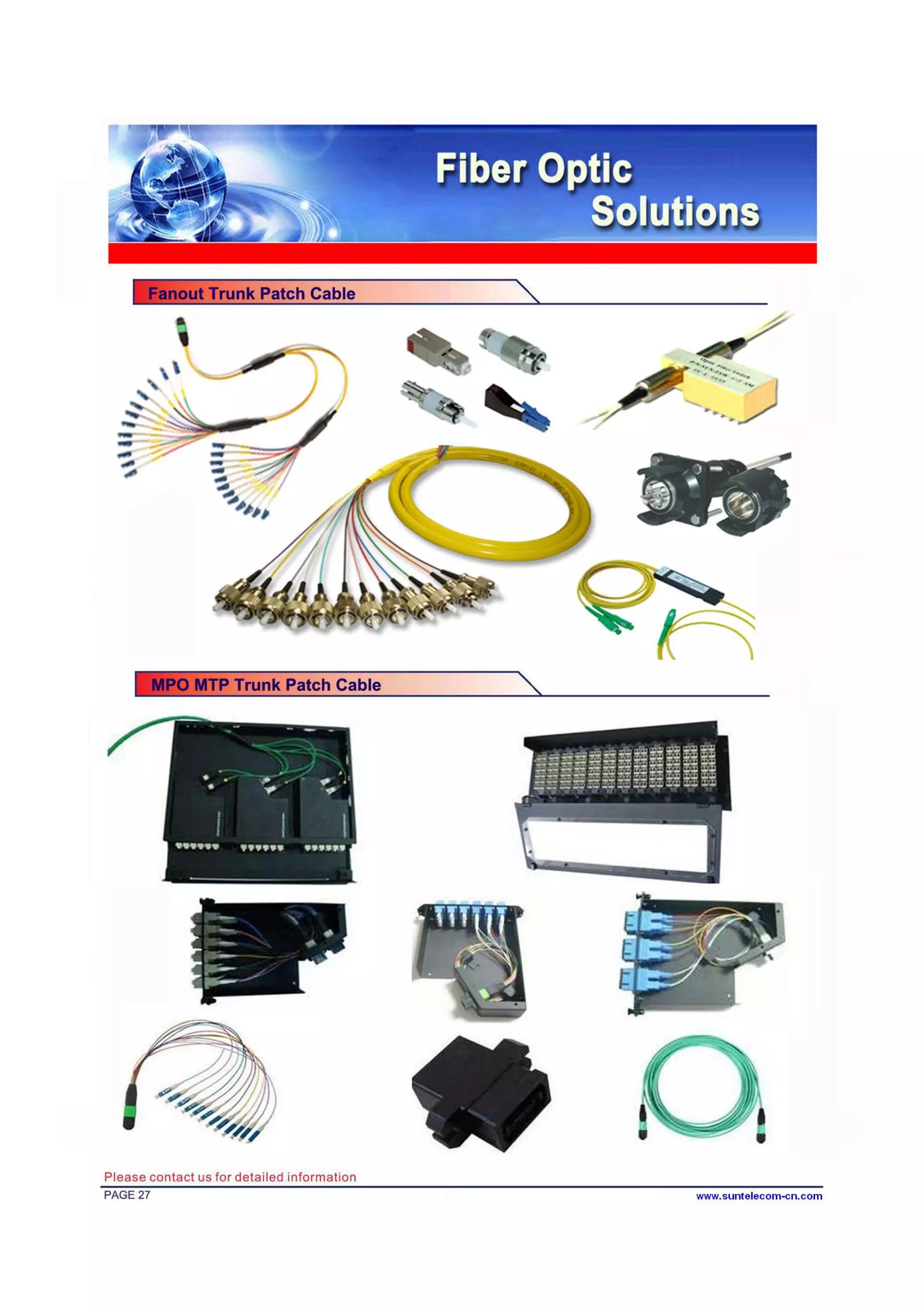 Fttx ftth products brochure | PDF