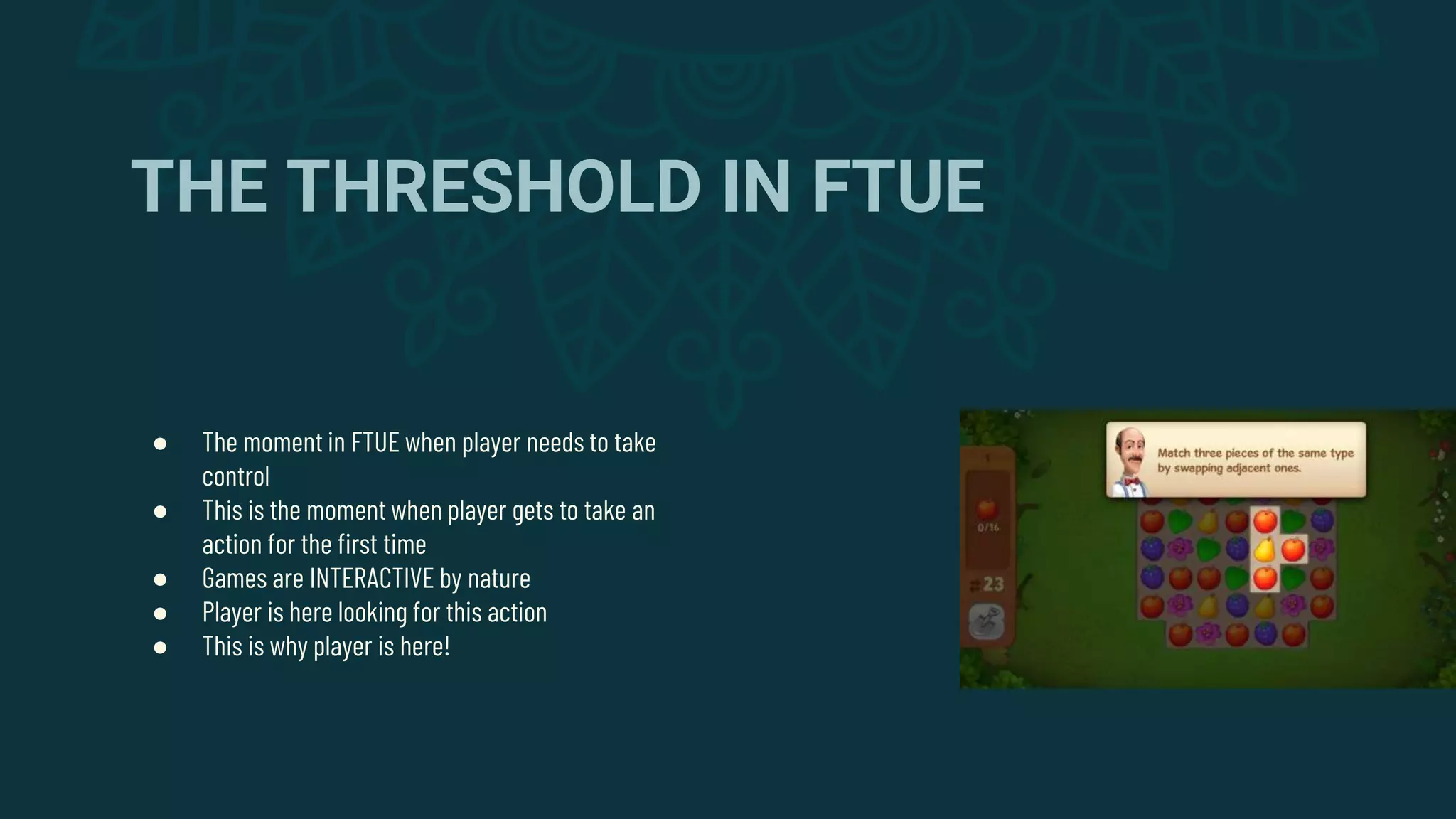 FTUE - the player's journey | PPTX