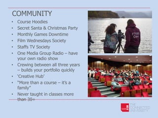 BA (Hons) Film, TV and Radio at Staffordshire University - Open Day ...