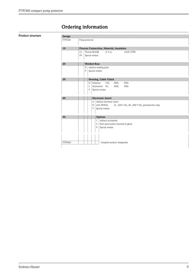 FTW360 compact pump protector | PDF