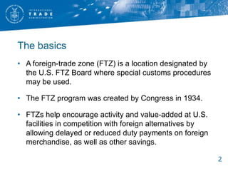 Foreign Trade Zones by Liz Whiteman | PPTX | Business | Business and ...