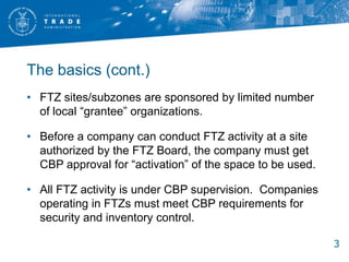Foreign Trade Zones by Liz Whiteman | PPTX