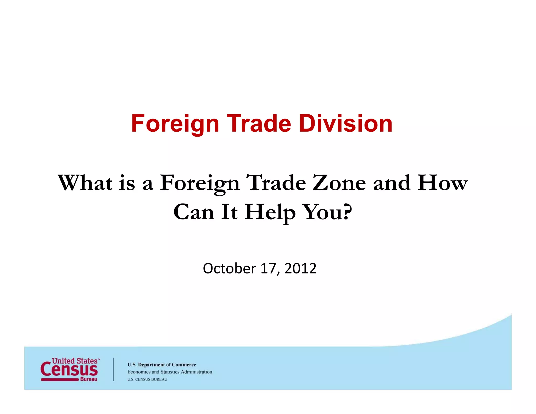 Foreign trade zone | PDF