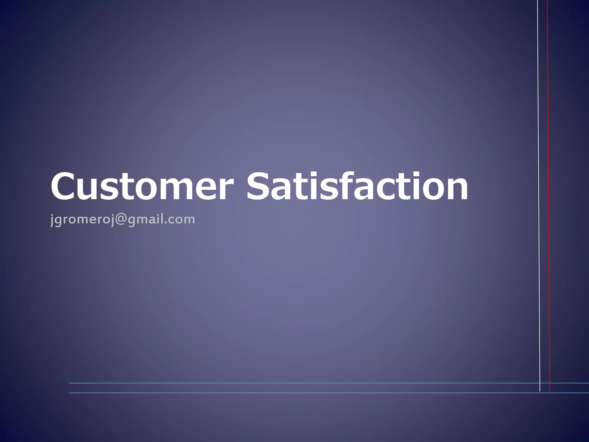 Customer Satisfaction | PPTX
