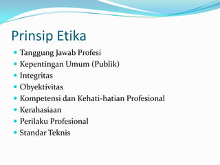 Kode Etik Profesi Akuntan Publik ppt | PPTX