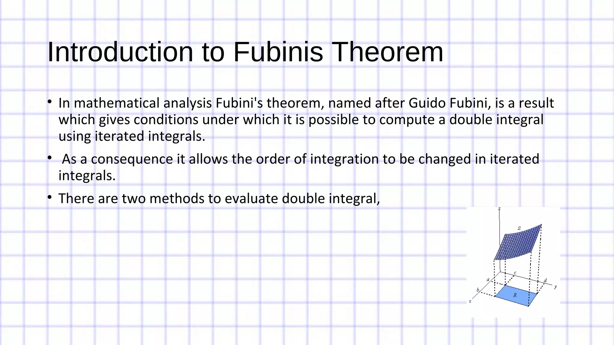Fubinis Theorem Pdf Physics Science