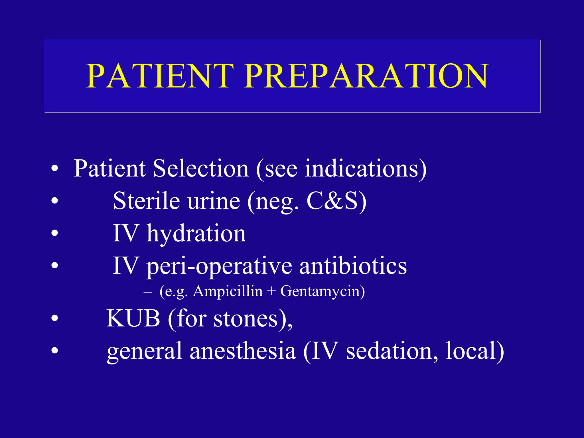 Retrograde Intrarenal Ureteroscopic Surgery (RIRS) | PPT