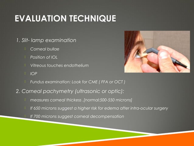 Fuchs dystrophy and pseudophakic bullous keratopathy | PPT | Eye and ...