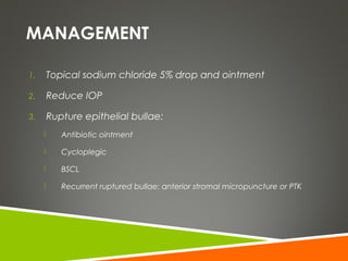 Fuchs dystrophy and pseudophakic bullous keratopathy | PPT