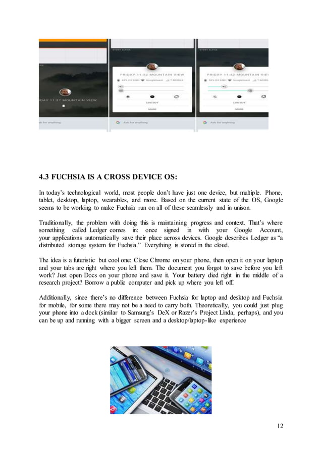 Fuchsia operating system by google document | PDF