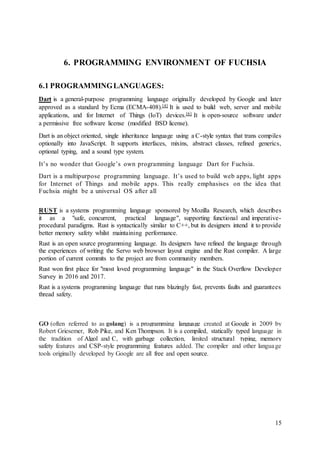 Fuchsia operating system by google document | DOCX