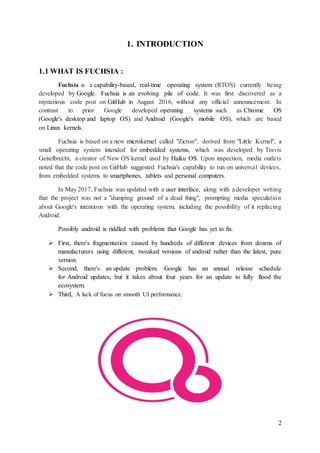 Fuchsia operating system by google document | DOCX