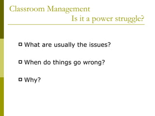 Fu Classroom Management | PPT